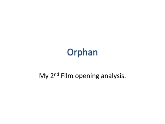 Orphan | PPT