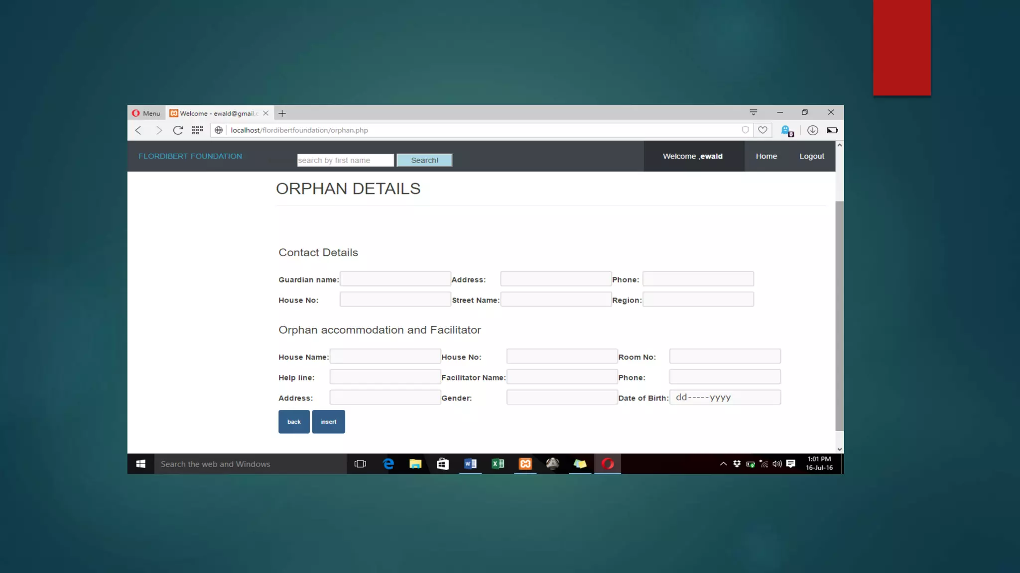 Orphanage Home Management System | PPTX
