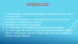 Orphanage web portal | PPTX