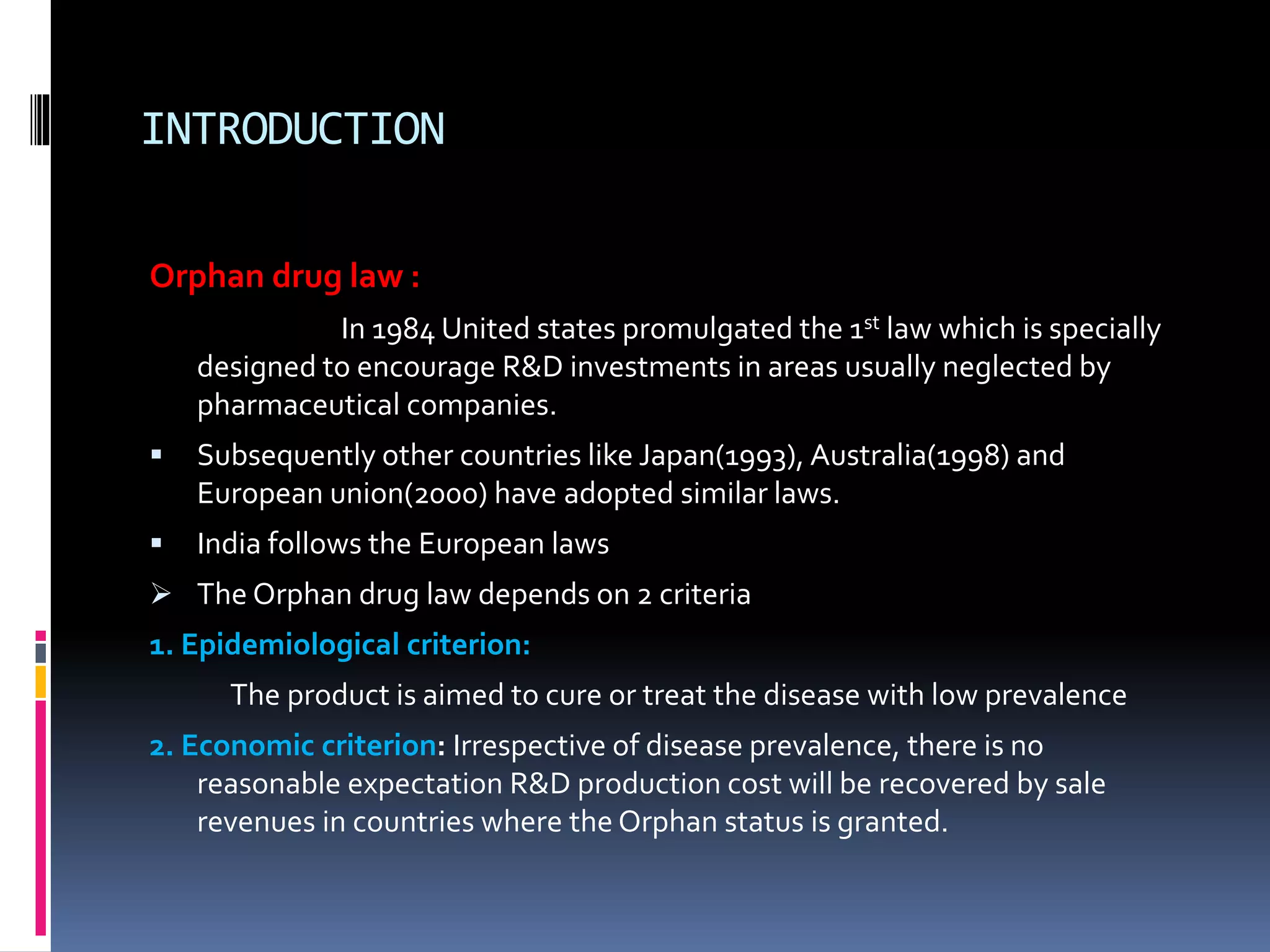 Orphan diseases and its management | PPTX