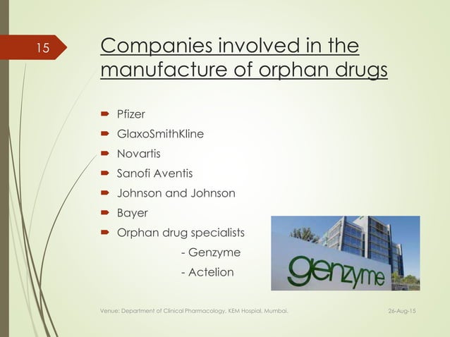 Orphan drugs presentation | PPTX