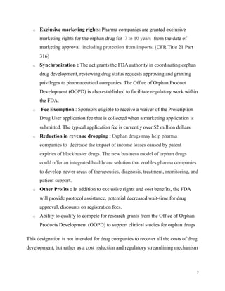 orphan drugs writeup.doc
