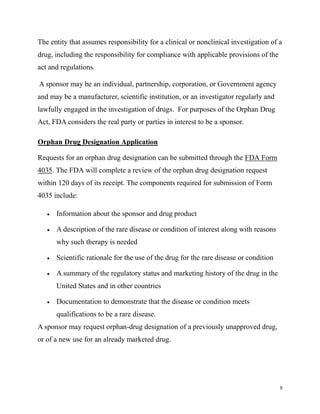 orphan drugs writeup.doc