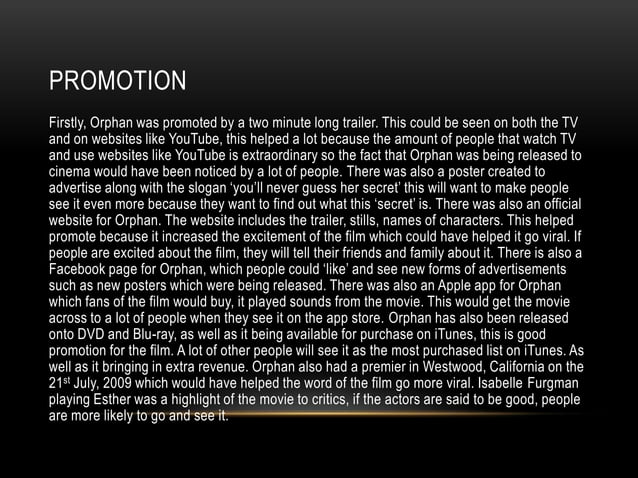 Orphan powerpoint | PPTX