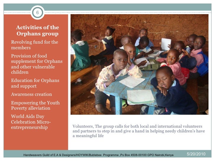 Orphans presentation