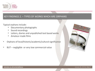 Orphan Works Presentation (2) | PPT | Business and Finance