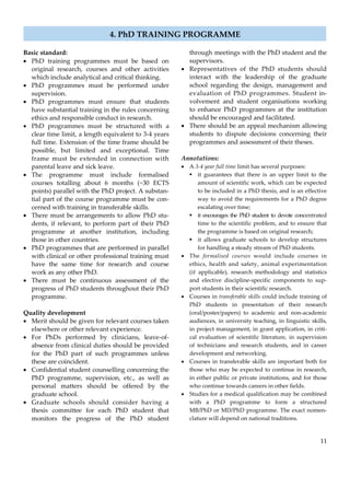 Standards for PhD education | PDF