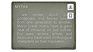 THE STORY OF ORPHEUS AND HIS WIFE ENGLISH | PPTX