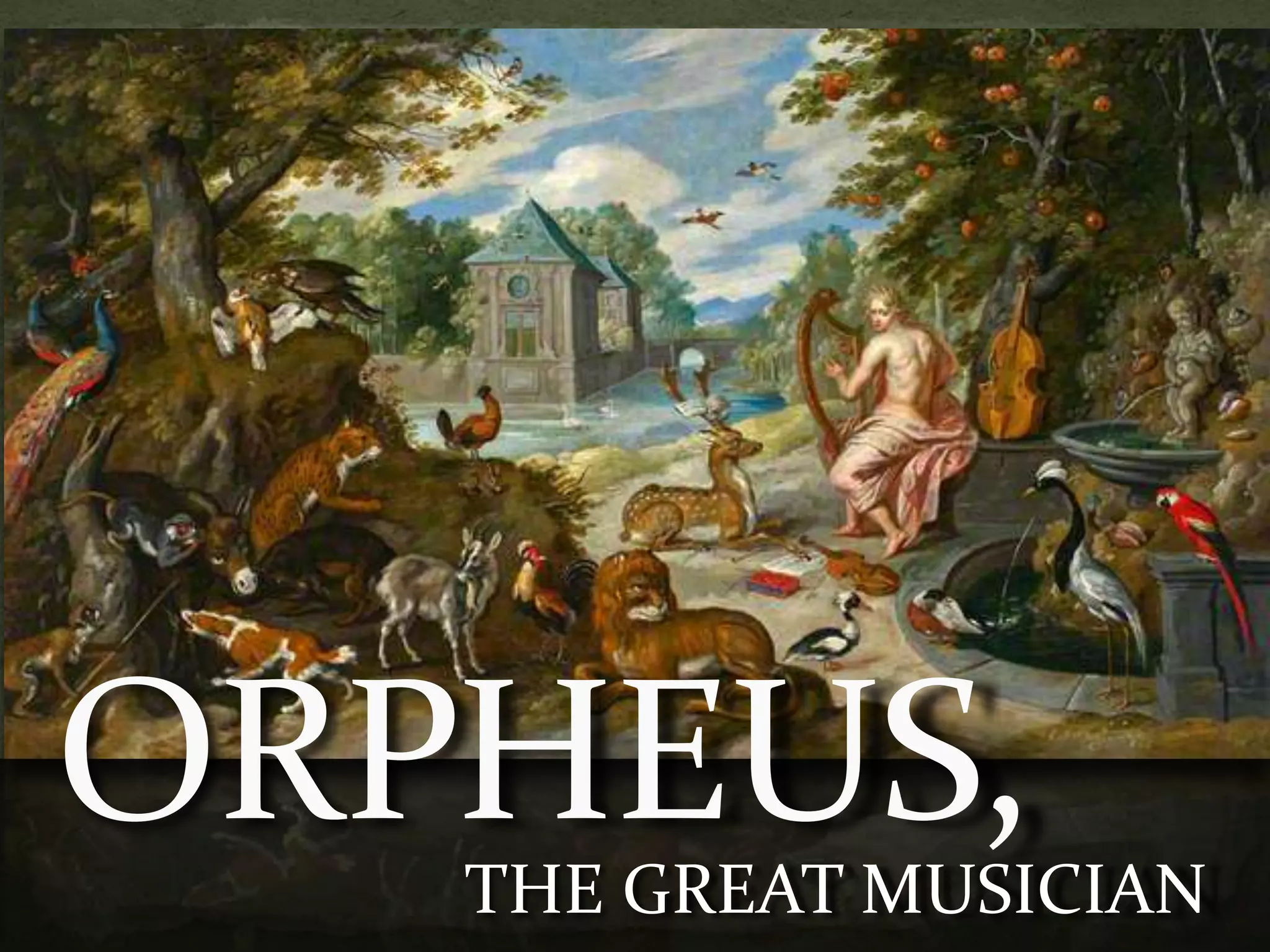 Intro to Orpheus Greek Myth | PPTX