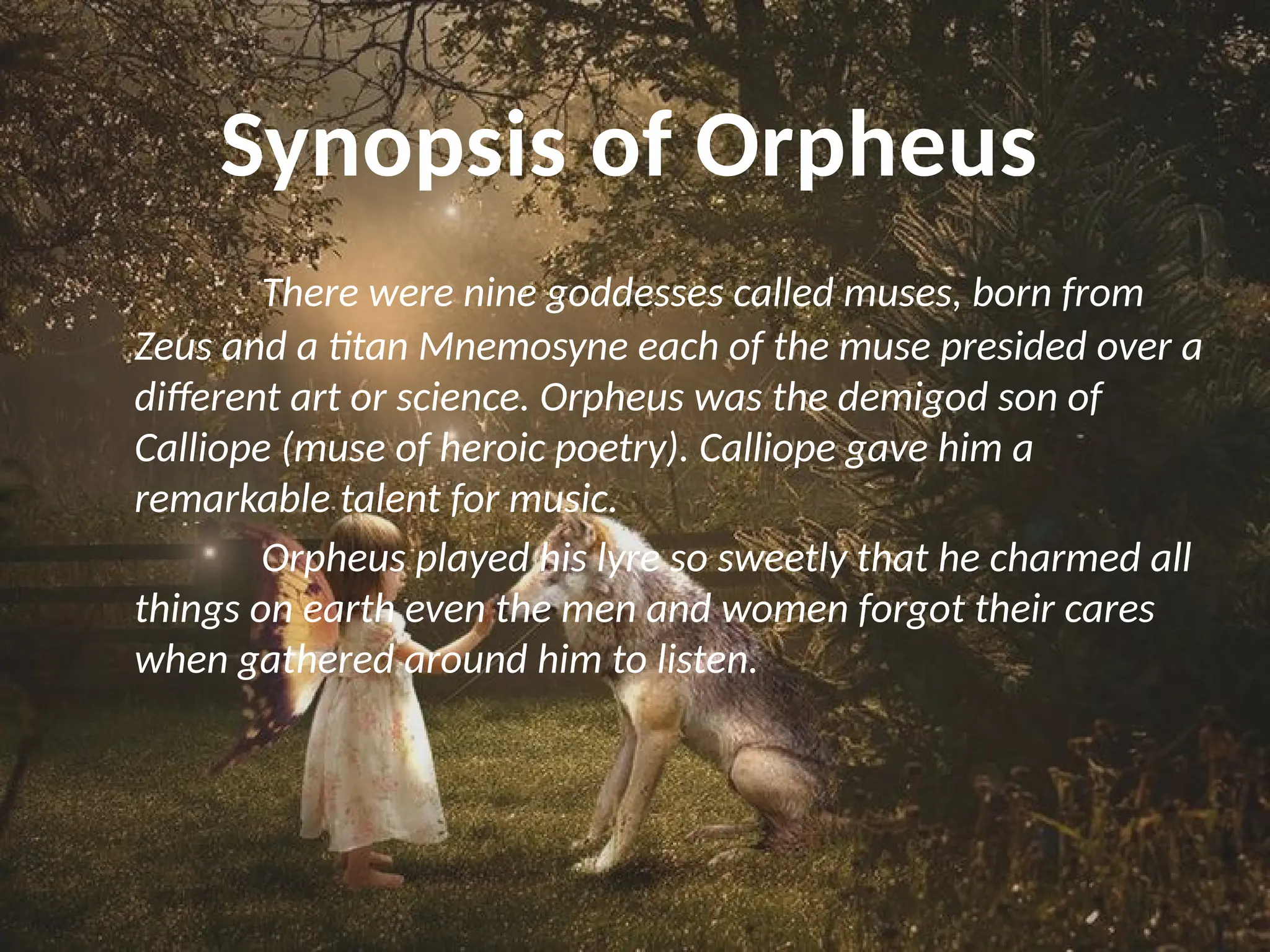 orpheus grade 10 english quarter 1 lesson lesson | PPTX