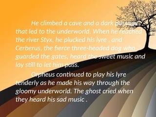 orpheus grade 10 english quarter 1 lesson lesson | PPTX