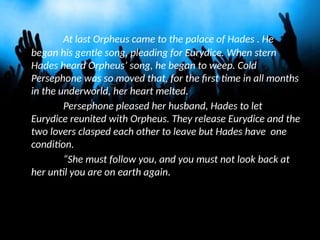 orpheus grade 10 english quarter 1 lesson lesson | PPTX