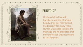 Orpheus and eurydice | PPTX