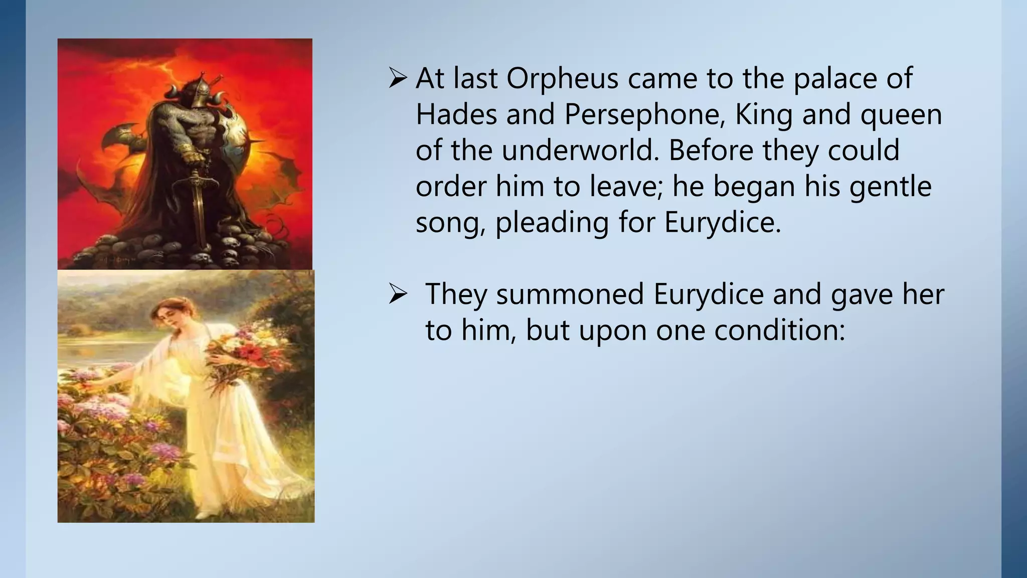Orpheus and eurydice | PPTX