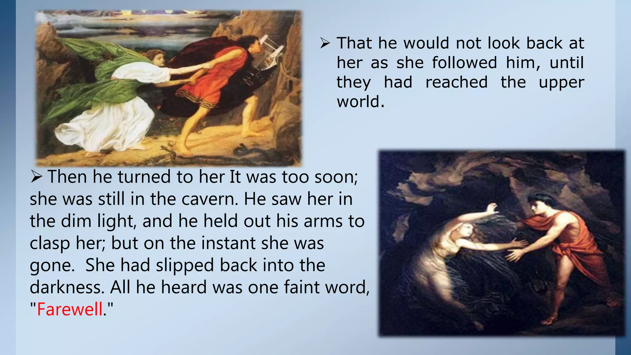 Orpheus and eurydice | PPTX