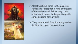 Orpheus and eurydice | PPTX