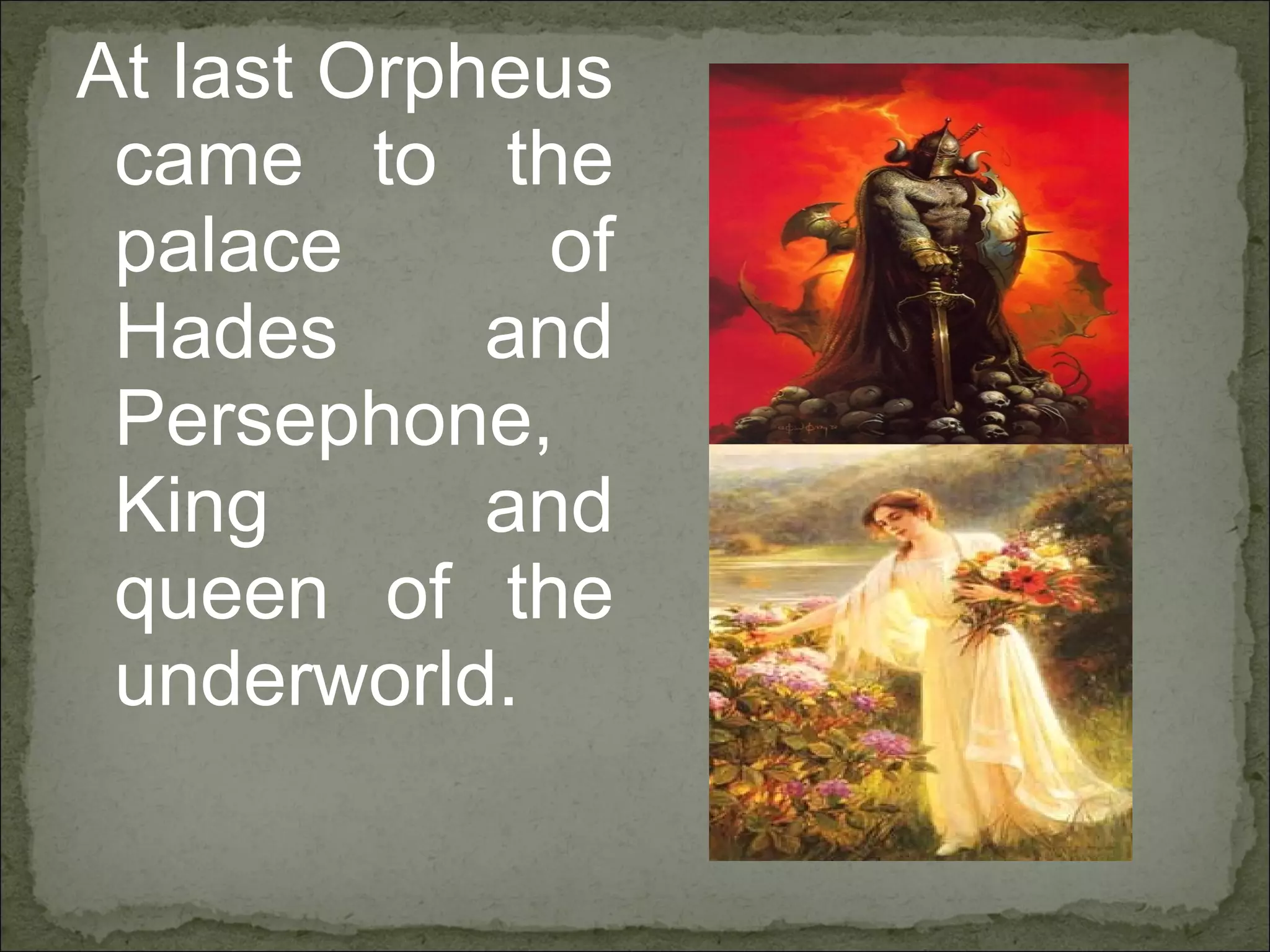 Orpheus STORY | PPT