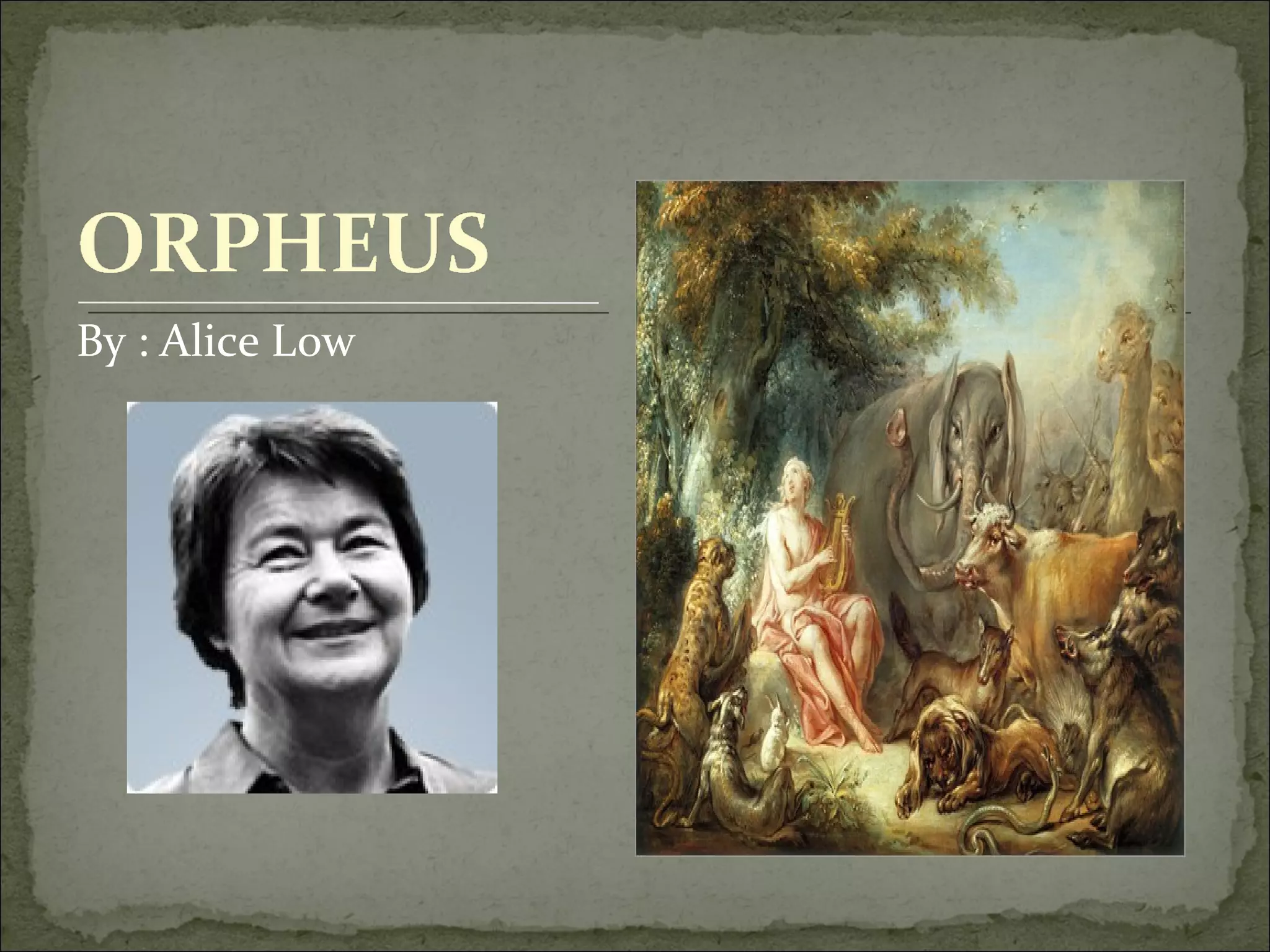 Orpheus STORY | PPT