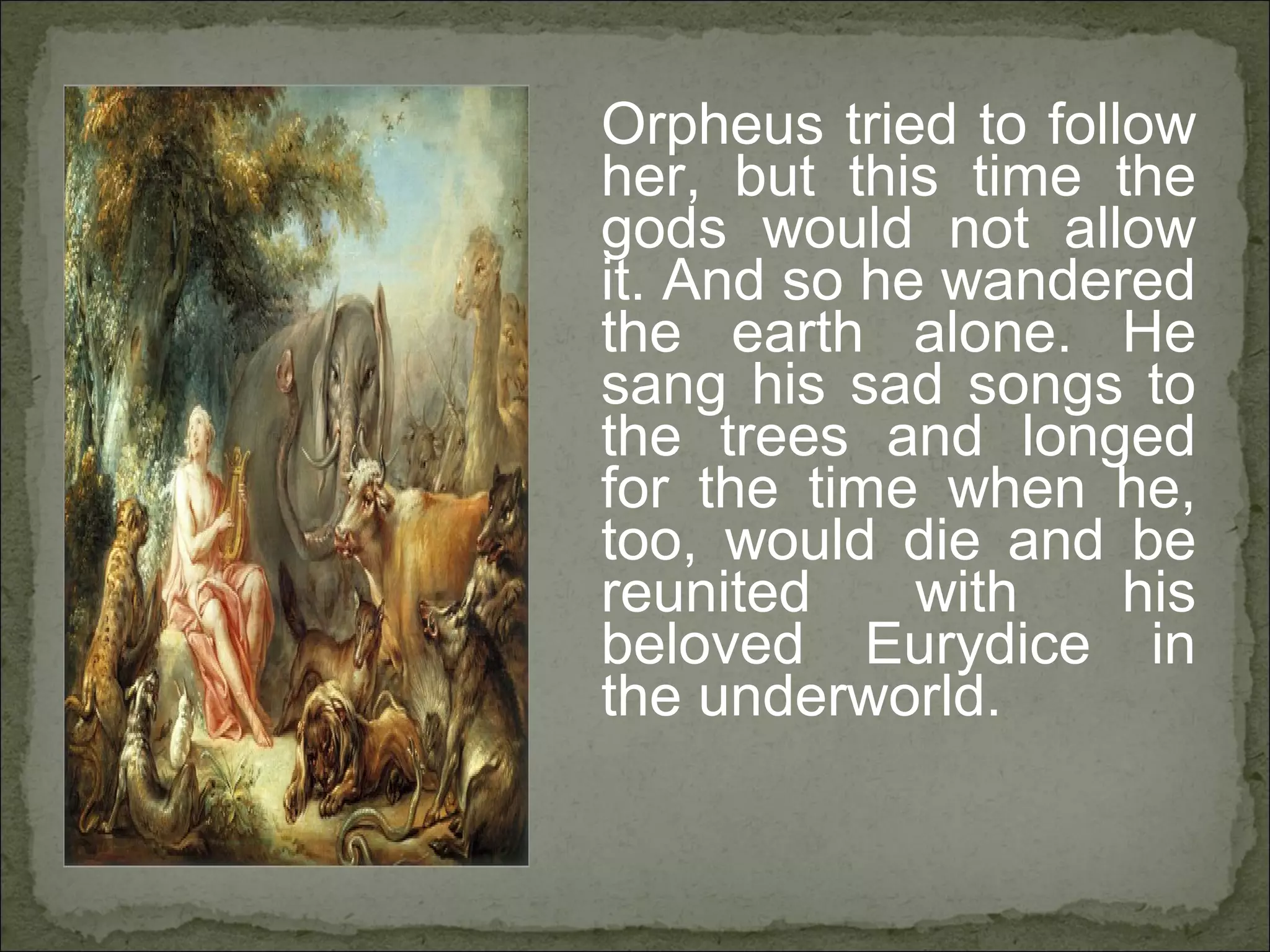 Orpheus STORY | PPT