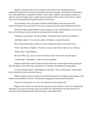 Orpheus (Greek Mythology) | PDF