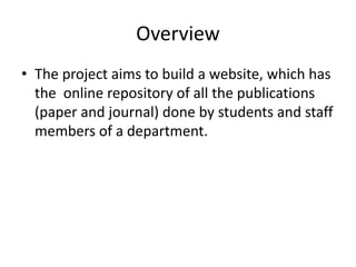 Orp project | PPT