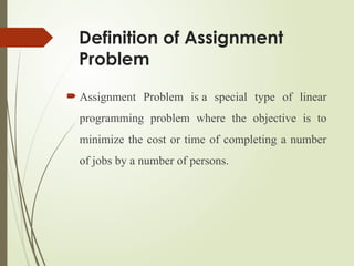 OPERATION RESEARCH,TRANSPORTATION PROBLEM | PPT