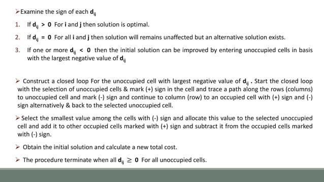 MODI Method (Operations Research) | PPTX | Business Accounting ...