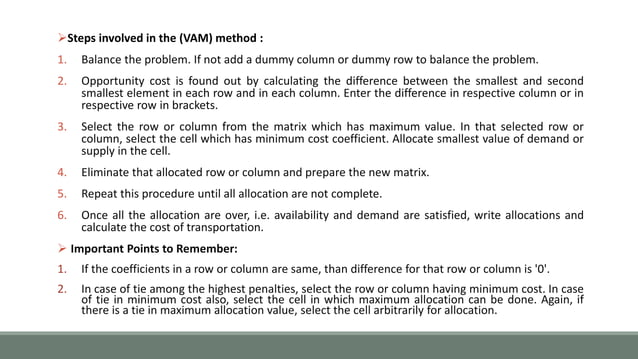 MODI Method (Operations Research) | PPTX | Business Accounting ...