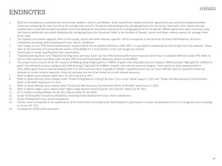 Osisko Gold Royalties - Q2 2021 Results | PPT