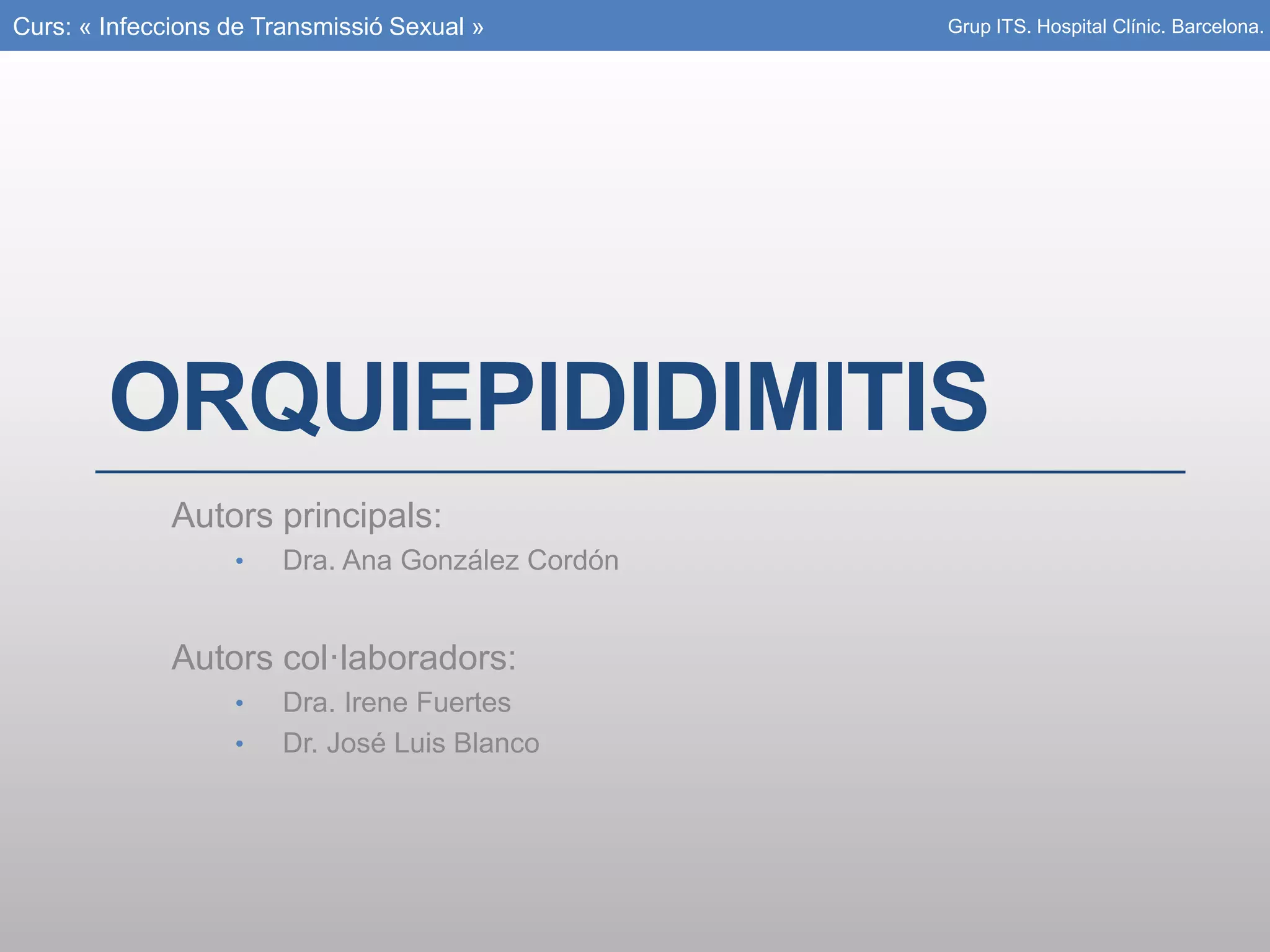 Orquiepididimitis | PPTX