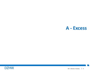 Access or excess? | PPT