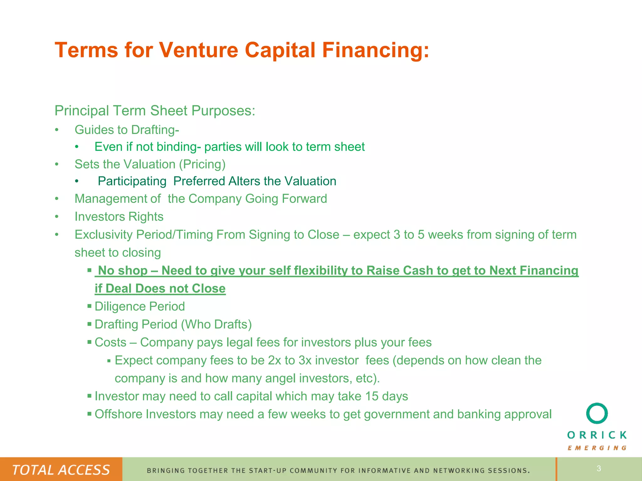 Negotiating Venture Capital Term Sheets | PDF