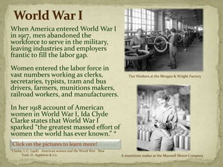 A Lesson in Analyzing Photographs: American Women at Work in the World ...