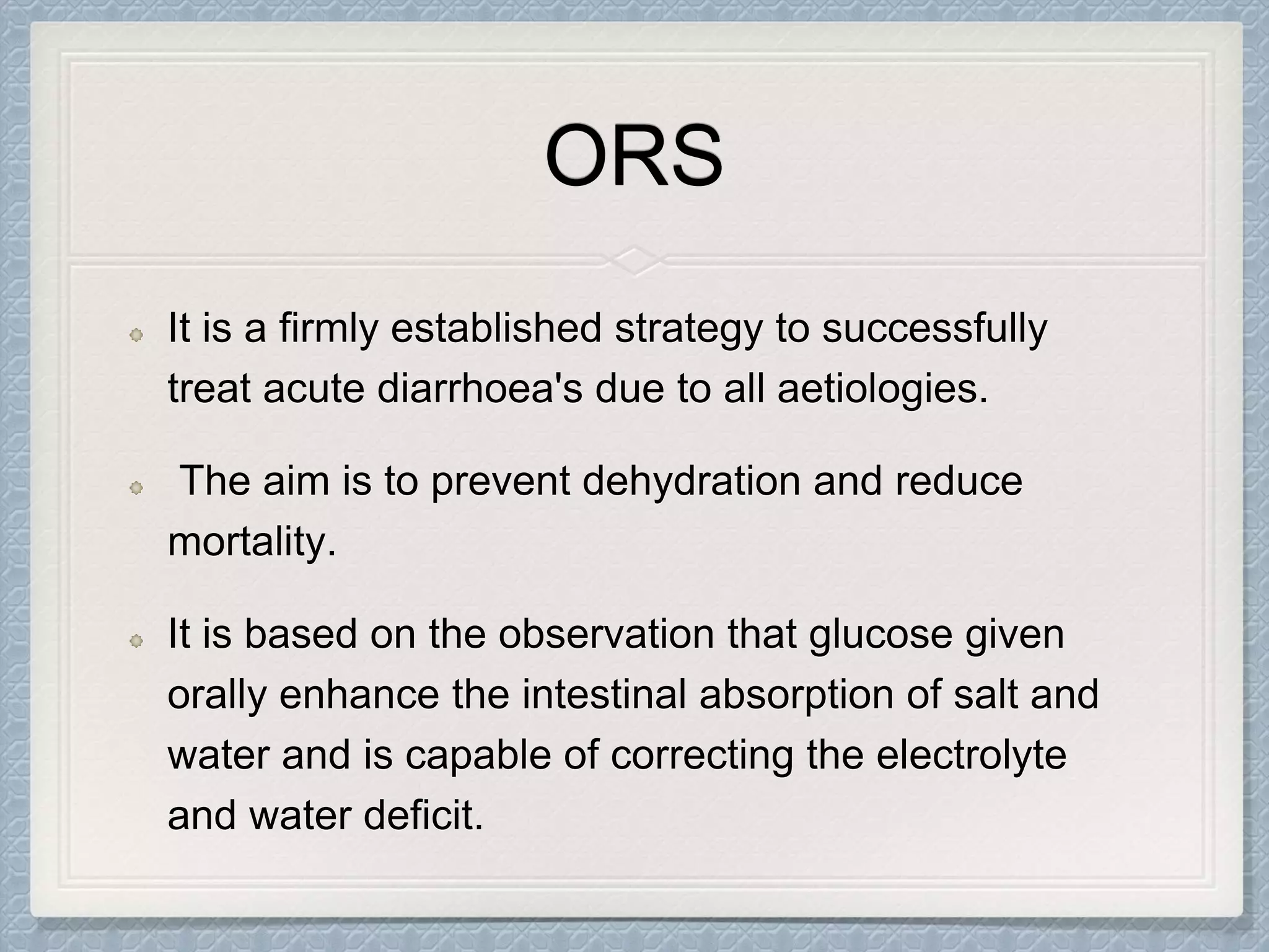 Oral Rehydration salt | PPTX
