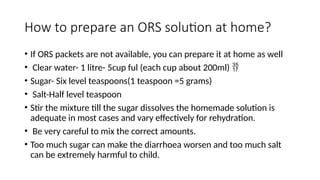 Oral rehydration salt oral rehydration solution pharmacology | PPTX