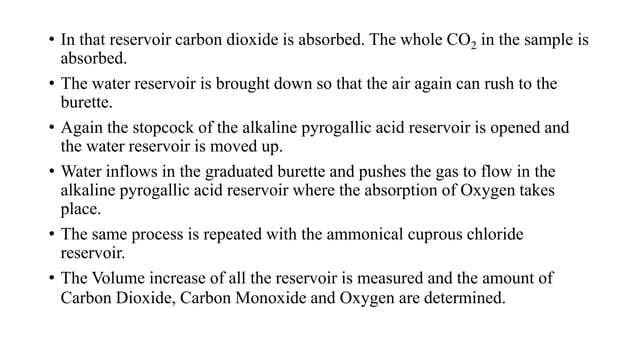 Orsat apparatus | PPTX | Chemistry | Science