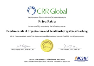 ORSC fundamentals Certificate | PDF