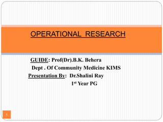 Operational research | PPT