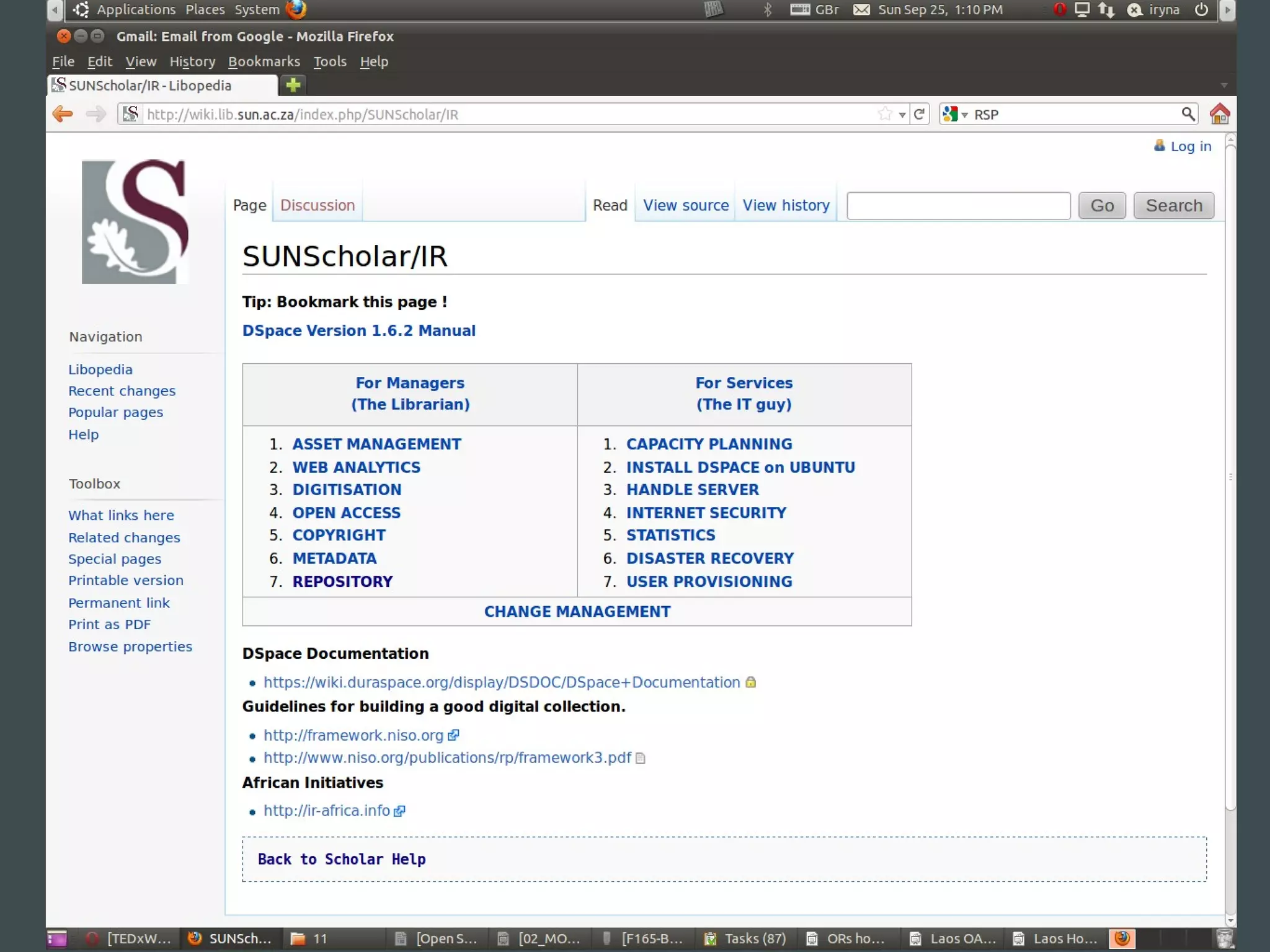Open access repository: How to set it up in 22 steps