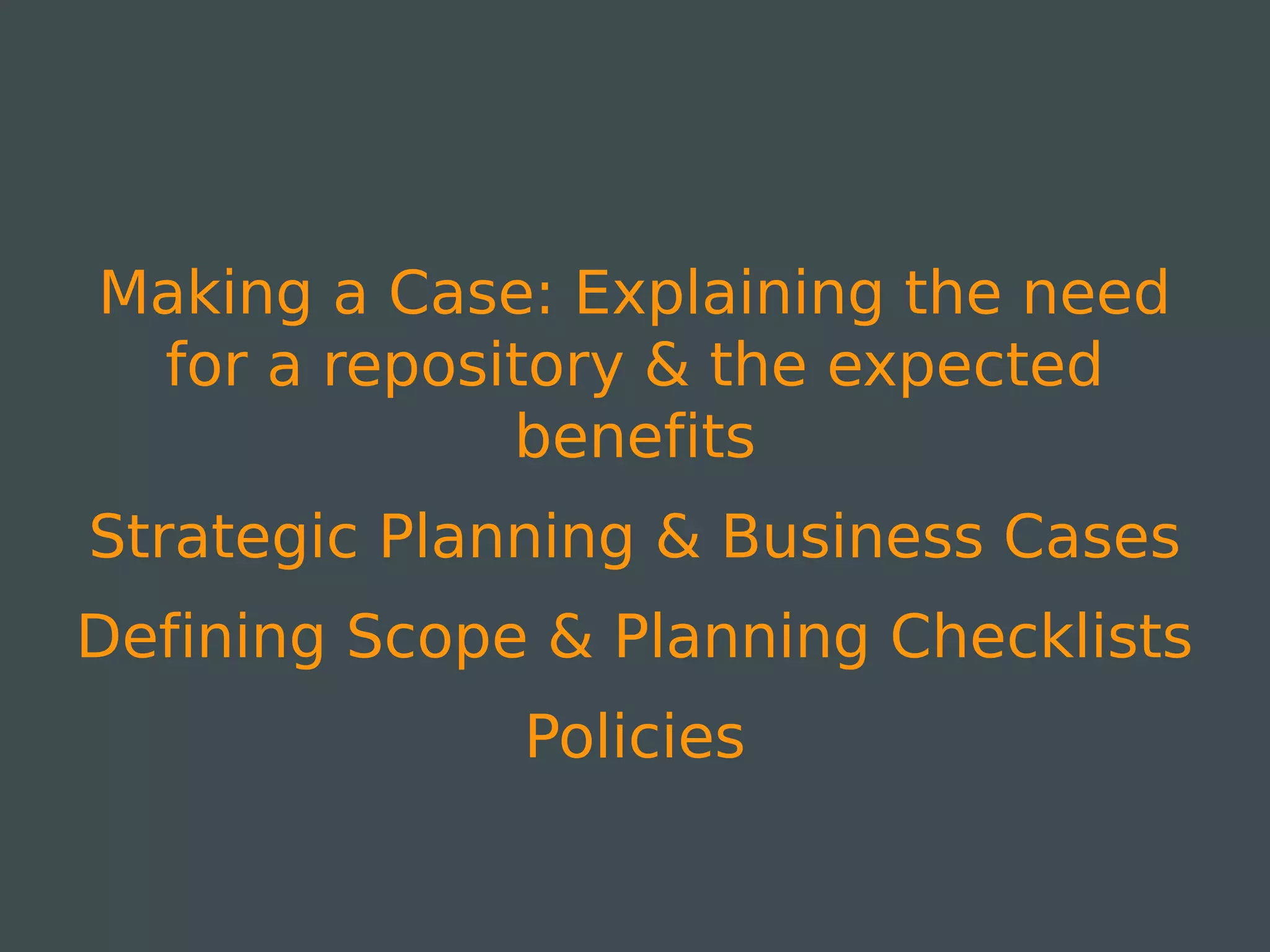 Open access repository: How to set it up in 22 steps