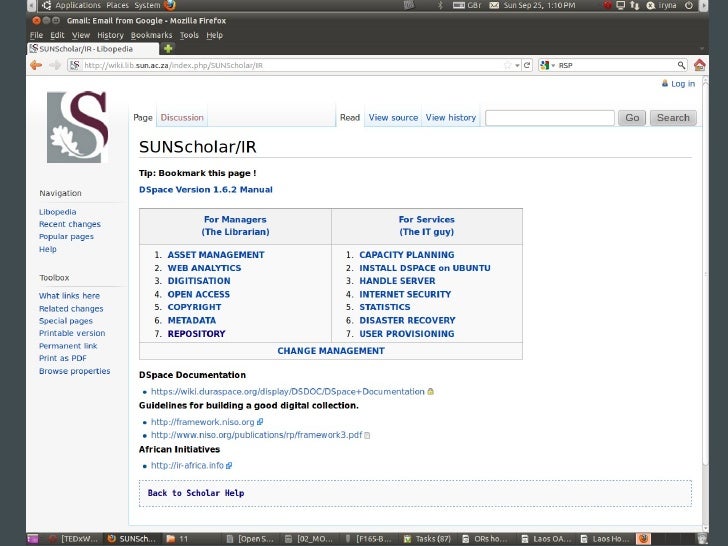 Open access repository: How to set it up in 22 steps