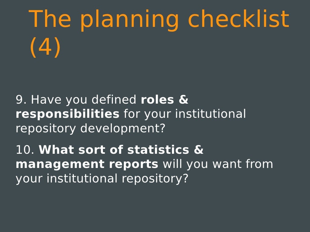 Open access repository: How to set it up in 22 steps