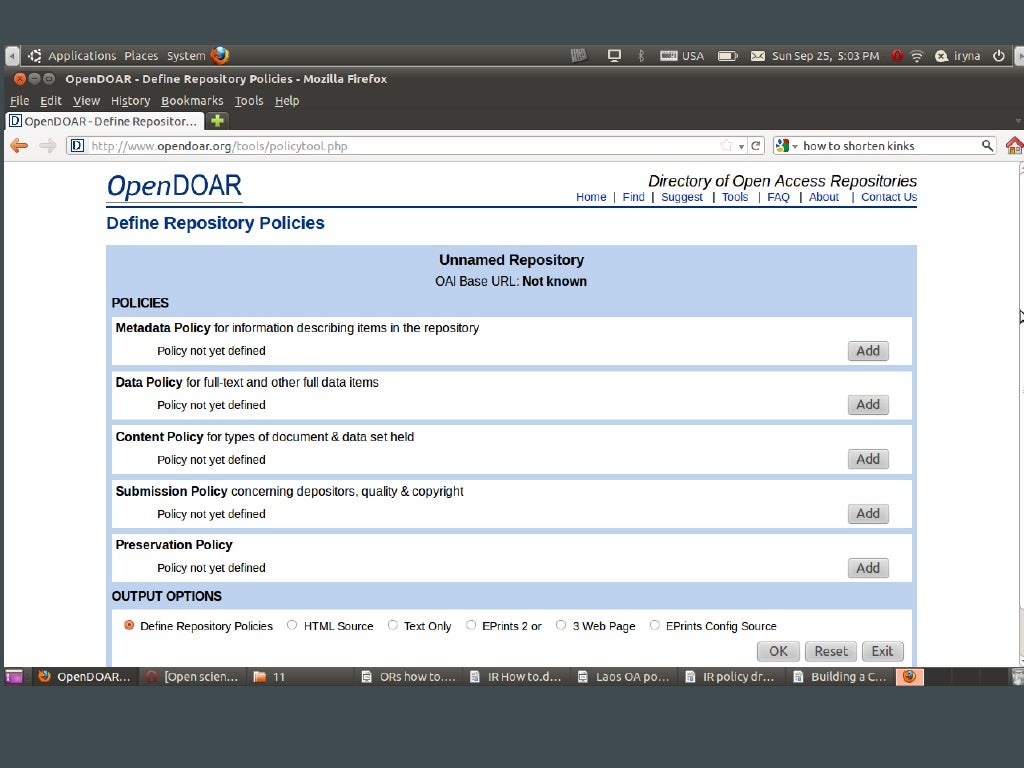Open access repository: How to set it up in 22 steps