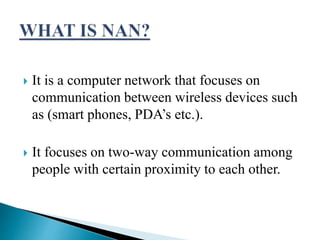 Ppt on nan | PPTX