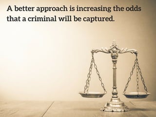 In Fighting Crime, Certainty is More Important than Severity