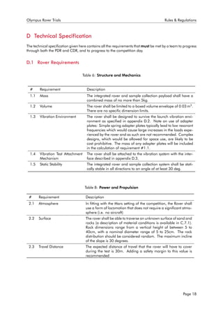Olympus Rover Trials | PDF
