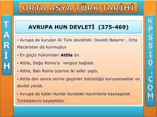 Orta asya türk tarihi | PPTX