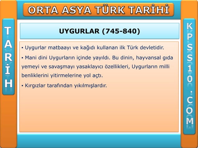 Orta asya türk tarihi | PPTX