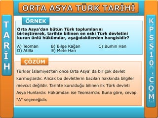Orta asya türk tarihi | PPTX