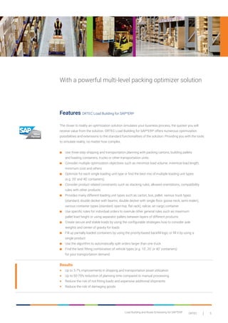 ORTEC SAP Solutions | PDF